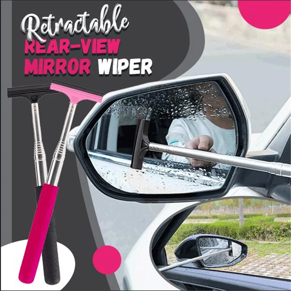 1PC-Portable-Retractable-Rear-View-Mirror-Wiper-Car-Quickly-Wipe-Water ...