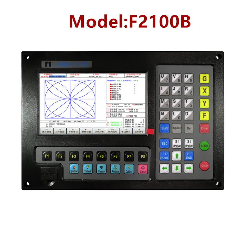 F2100B Controller 2 Axis CNC System Flame Cutting Machine System Plasma Numerical