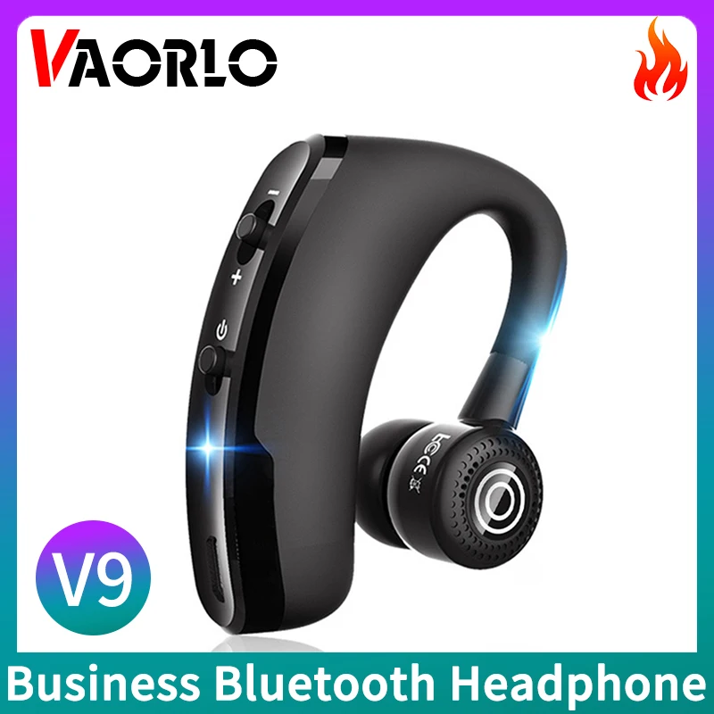 Vaorlo v9 bluetooth fone de ouvido esporte motorista carro sem fio fone com microfone hd ...