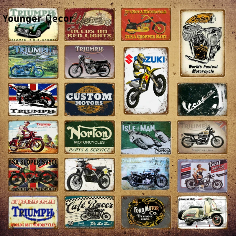 Triumph Motorcycle Posters And Signs