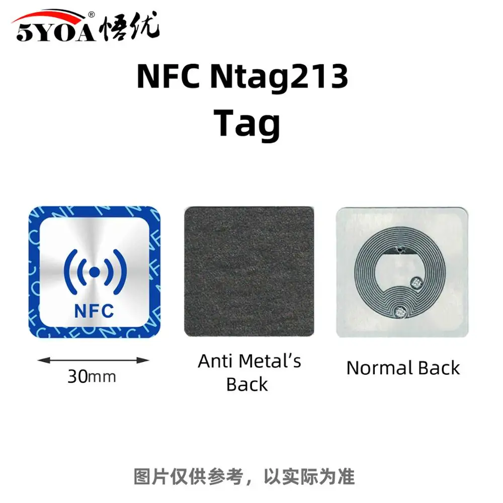 6pcs-NFC-Tag-NFC213-Tags-Anti-Metal-Sticker-13-56MHz-ISO14443A-213 ...