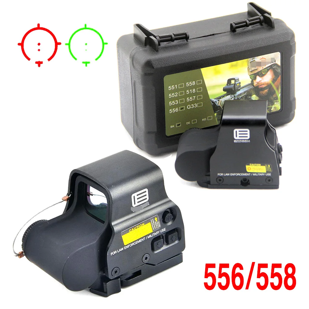 Tactical 556 558 Holographic Scope Red And Green T-dot Hunting Rifle ...