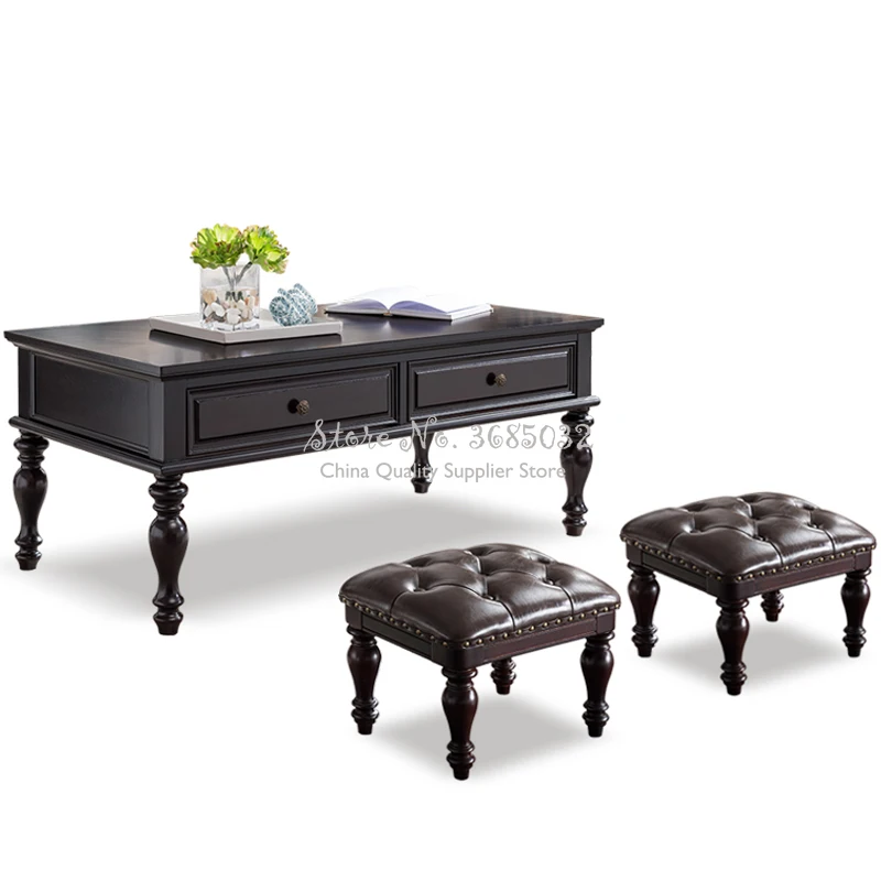 European Dressing Stool Bedroom Solid Wood Light Luxury Dressing Table ...