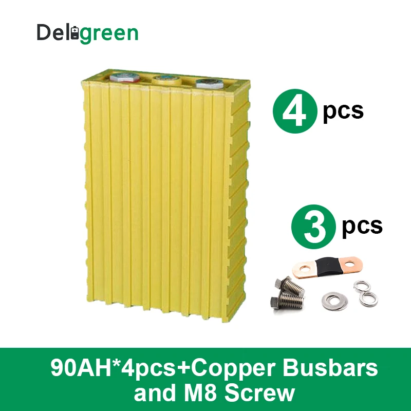 4pcs 3.2V 90Ah Winston battery for LifePO4 LiFeYPO4 battery with ...