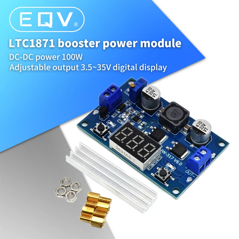 Ltc1871 Dc Dc Step Up Booster Converter 3-35vdc To 3.5-35vdc + Led ...