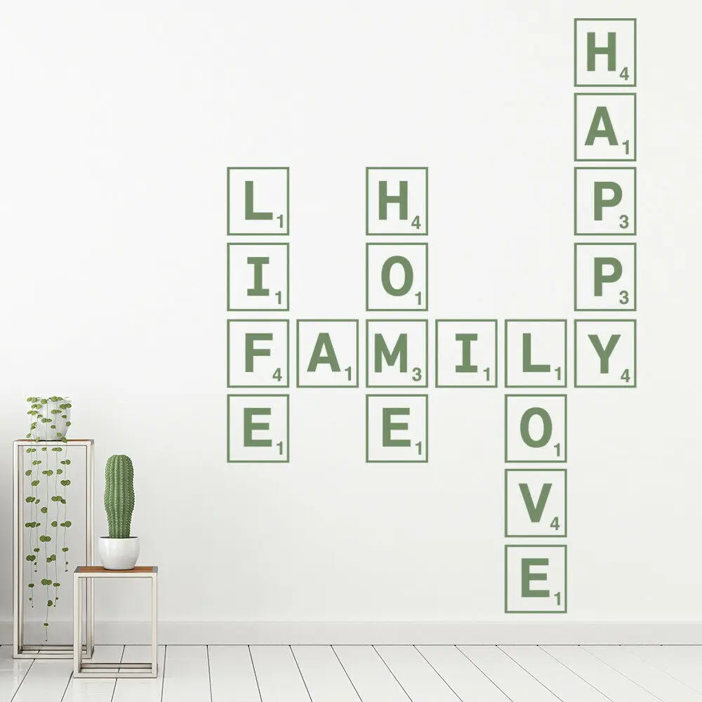 Scrabble quote wall decor Storage & Organization Hooks & Fixtures etna ...