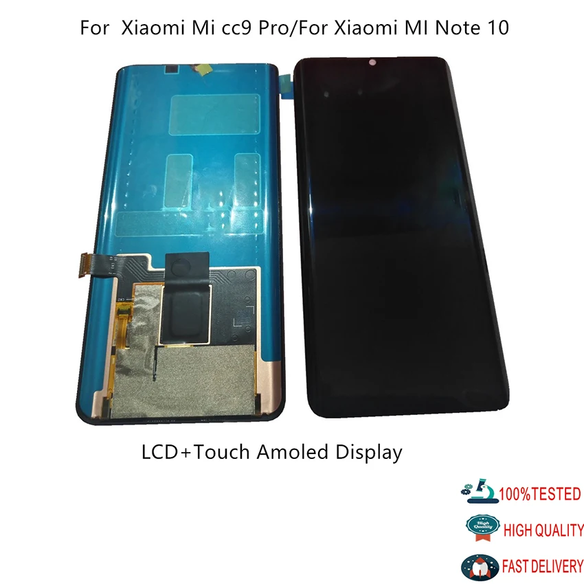 Pantalla LCD Original de 6,47 pulgadas para Xiaomi MI Note 10 /10 Pro, montaje de digitalizador ...