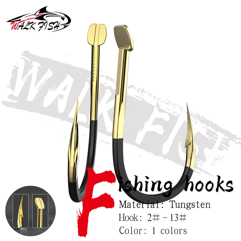 WALK-FISH-20PCS-Fishing-Hook-Single-Fishhook-Fishing-Accessories ...