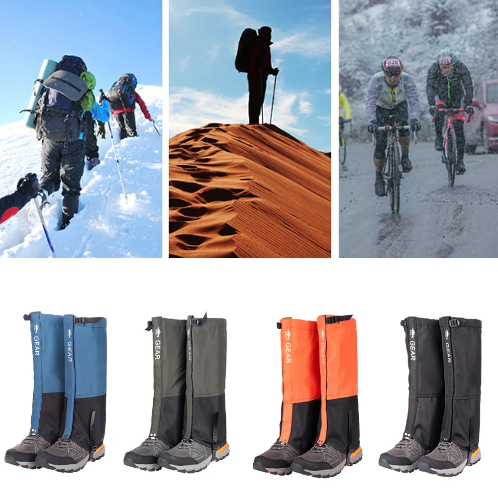 1 Pair Outdoor Hiking Walking Legging Gaiters Waterproof Leg Covers ...