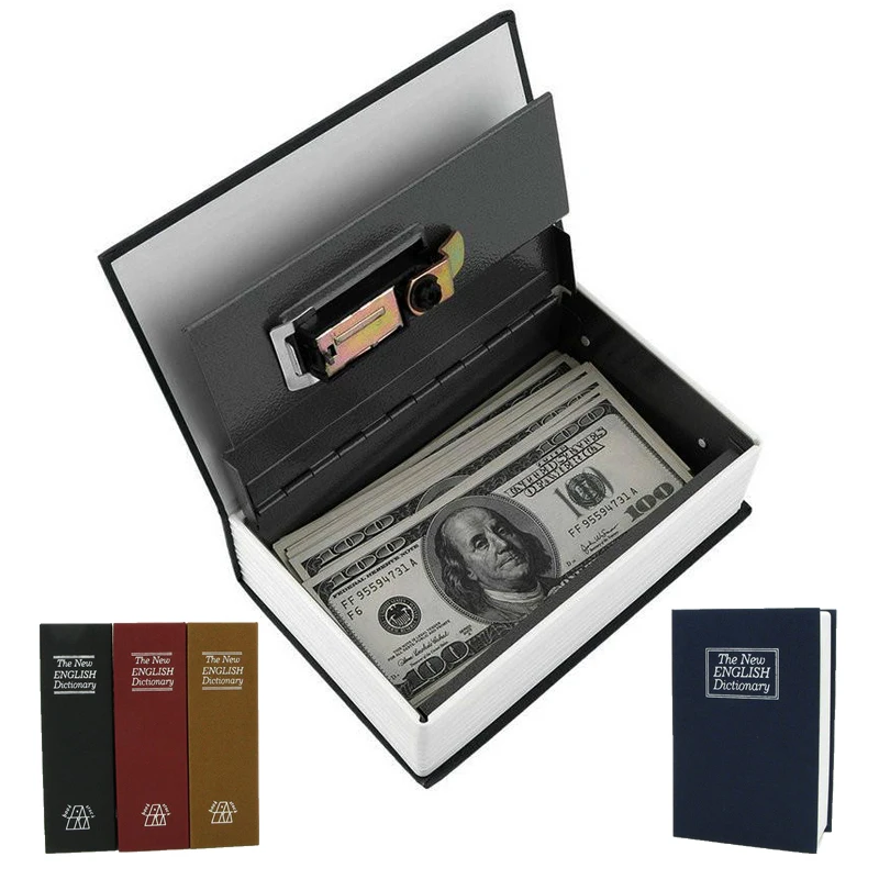 Secret Stash Safe BOX ซ่อน Casket หนังสือกล่องล็อค Secret Vault ...