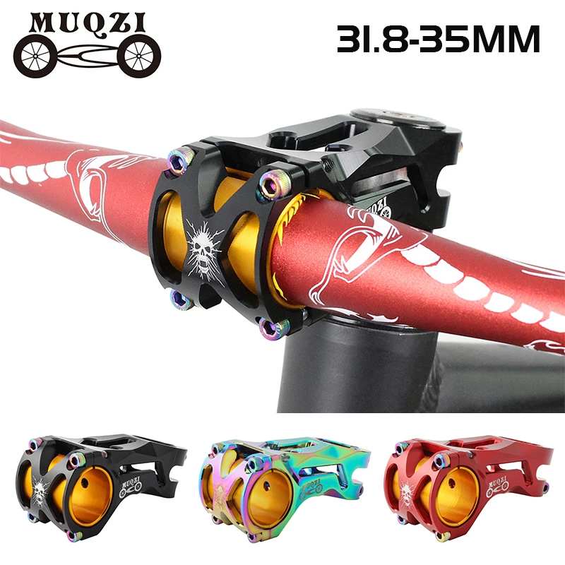 MUQZI MTB Power 31.8mm 35mm Handlebar CNC Steerer Stem 17 Degree 70mm ...