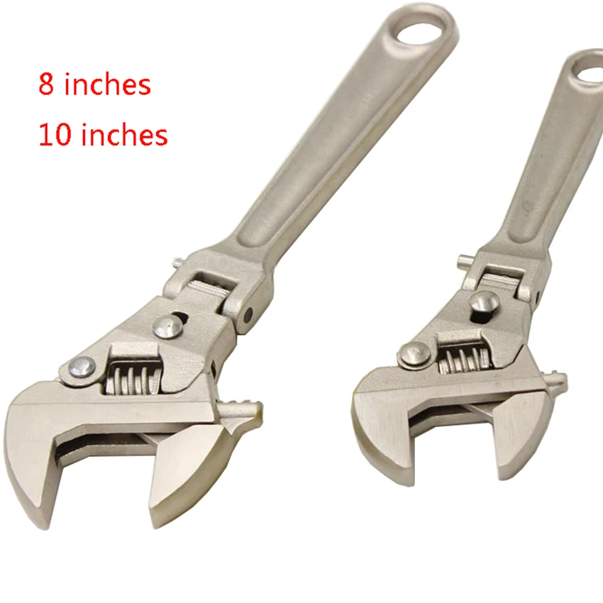 8-Inch-Adjustable-Ratchet-Wrench-With-Folding-Handle-Dual-Purpose ...