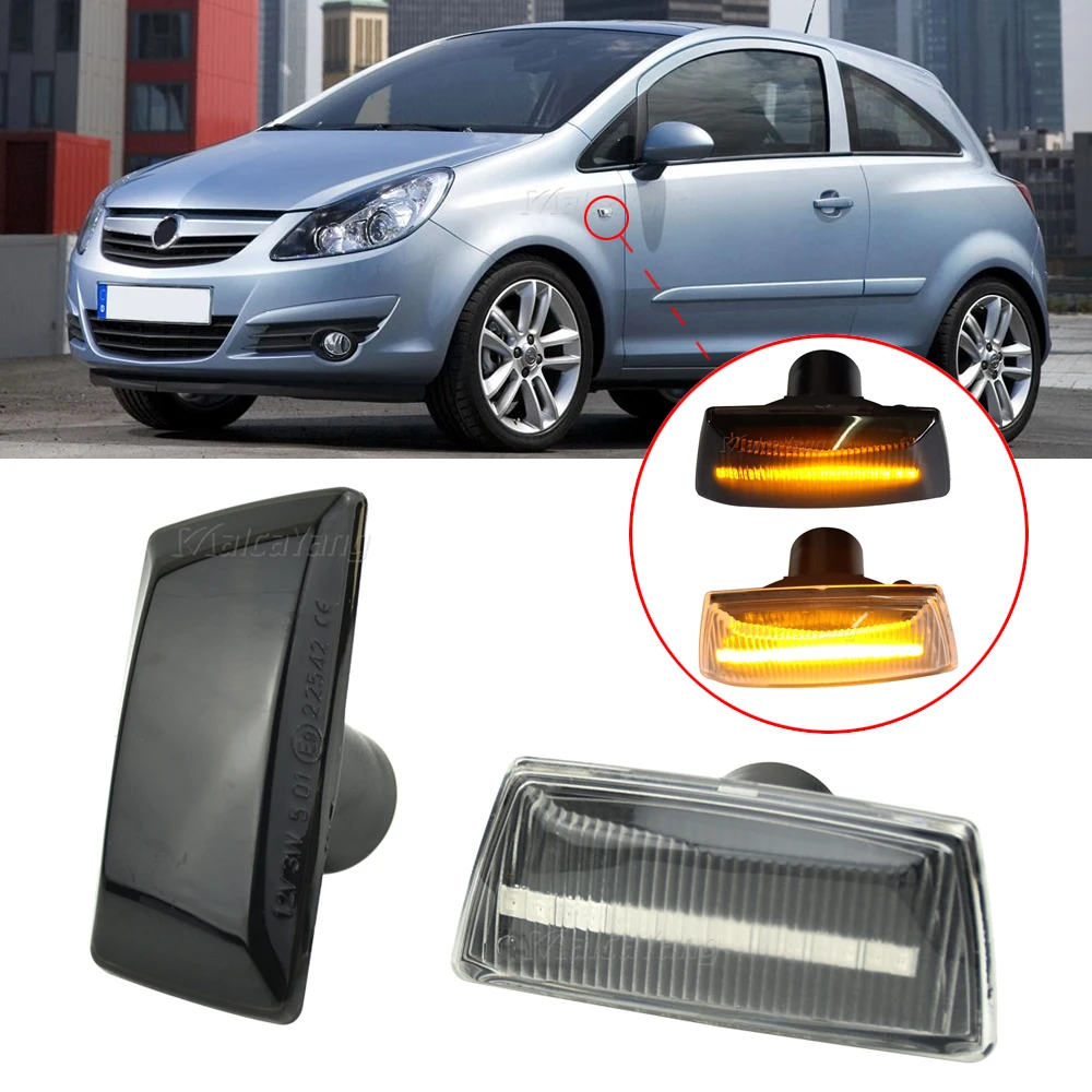 LED Dynamic Turn Signal Light Side Marker Lamp For Opel Astra H Zafira ...