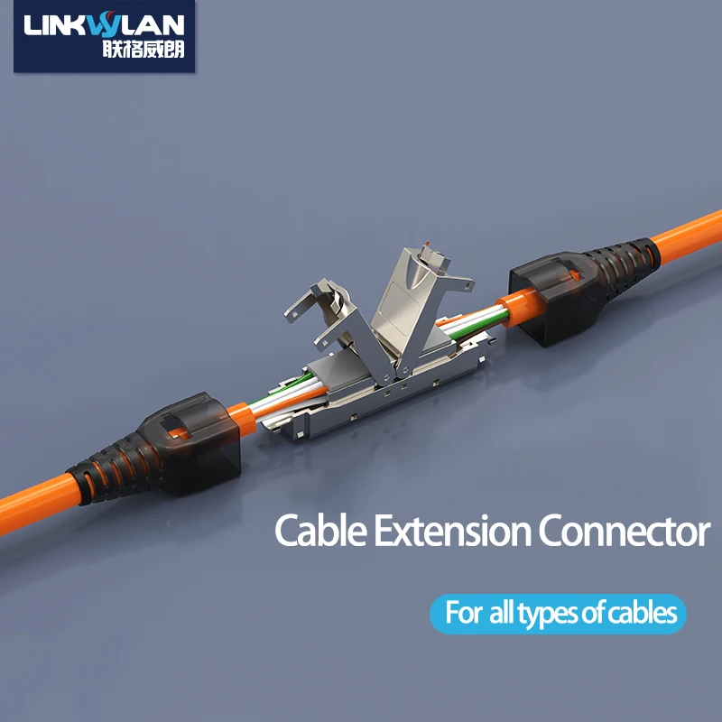 Rj45 Cat5e Cat6a Cat7 Lan Cable Tool-less Extension Connector Network ...