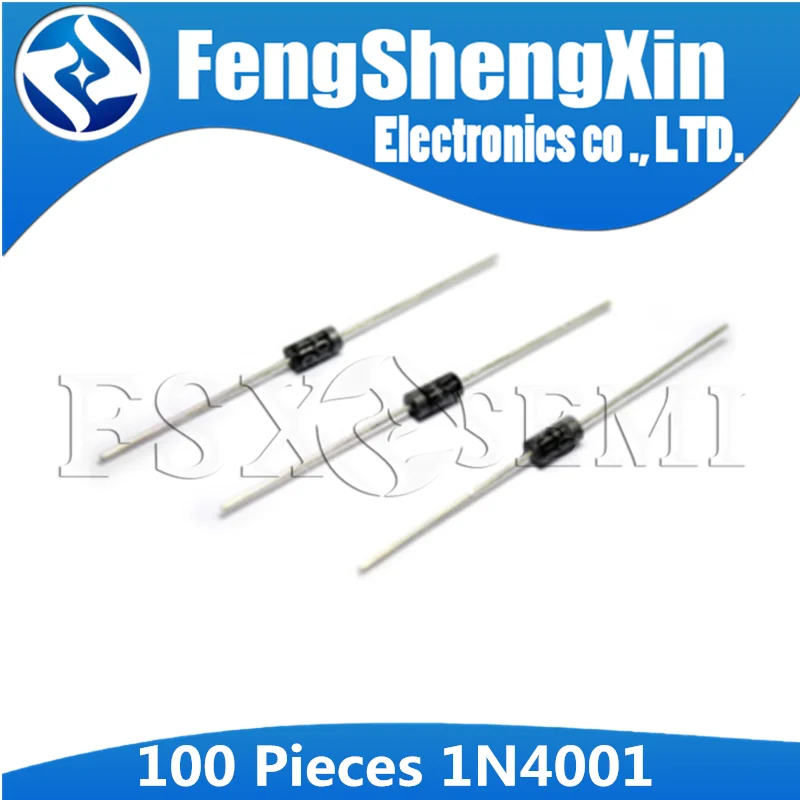 100pcs/lot New 1N4001 IN4001 1A 50V DO 41 Rectifier Diode|diode 1a|diode 100pcs|diode rectifier ...