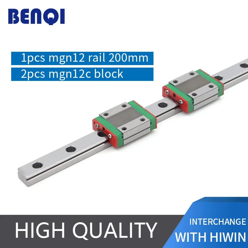 low-price-linear-guide-mgn12-rail-200mm-with-two-MGN12C-bearing-steel ...