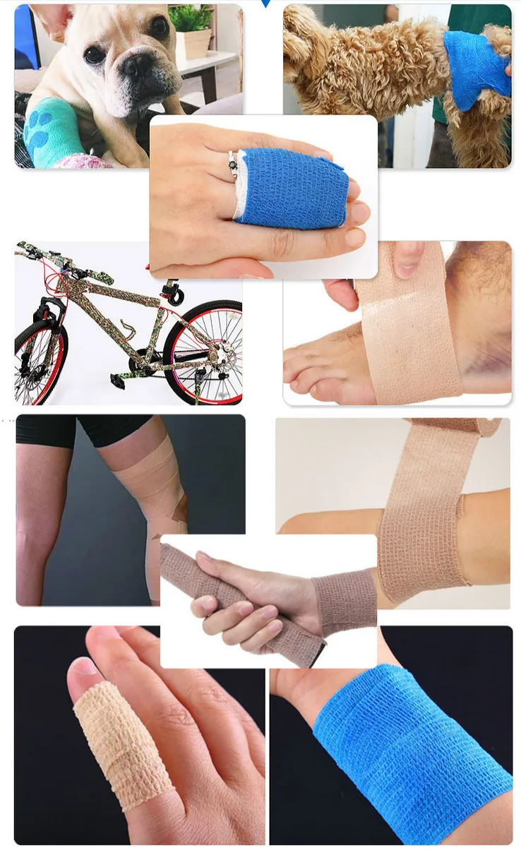 Elastic Bandage First Aid Kit Gauze Roll Wound Dressing Nursing ...