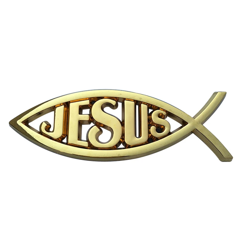 Poisson Religion Logo Christian Cross Jesus Ichthys Fish Symbol Hi Res