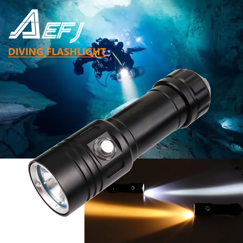 Super Bright Diving Flashlight L2 Led Ipx8 Highest Waterproof Rating ...
