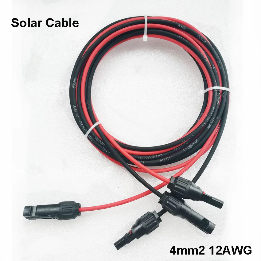 4mm2-12AWG-1-2-3-4-5m-Solar-Panel-System-Extension-Cable-Black-and-Red ...