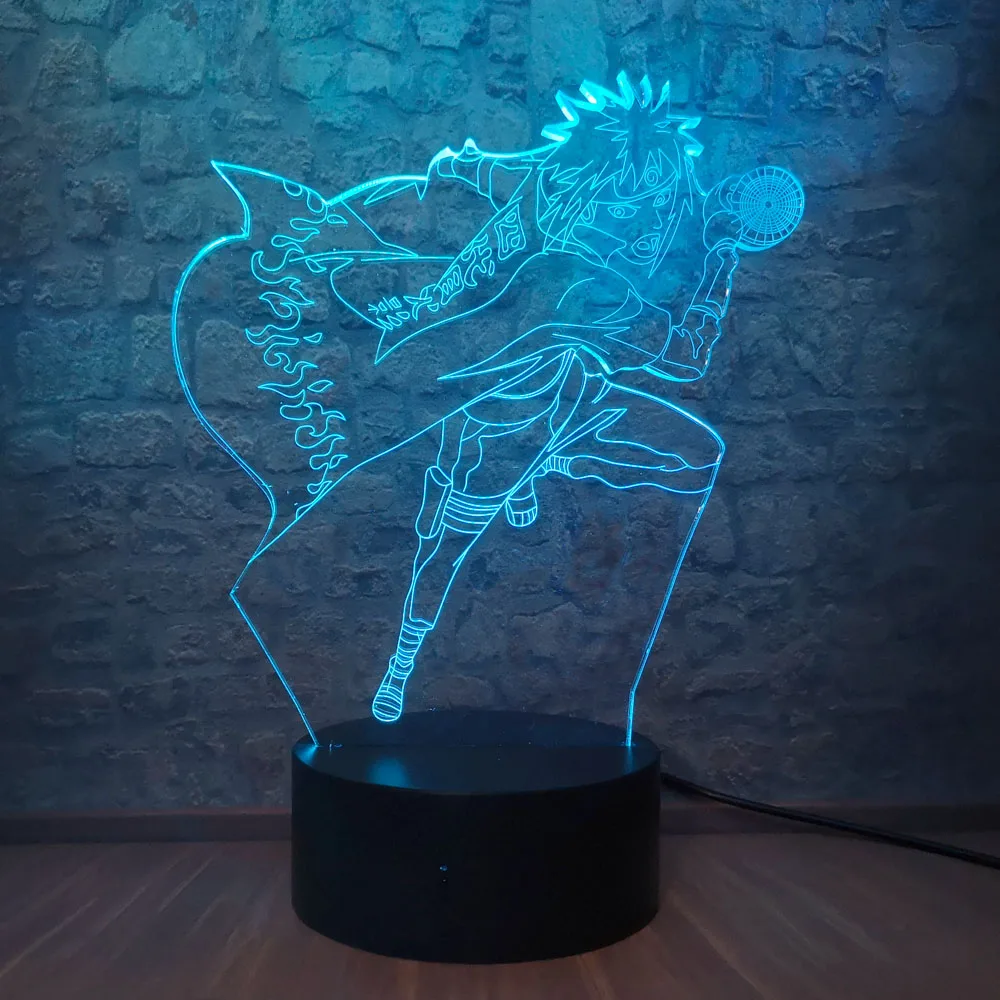 Generic Naruto Night Light 7 Color Change Led Touch Table Lamp Team ...