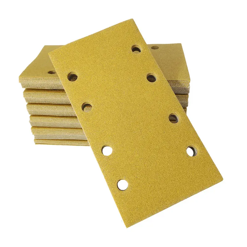 Rectangular Sandpaper 95/180mm 8-hole Self-adhesive Flocking Back ...