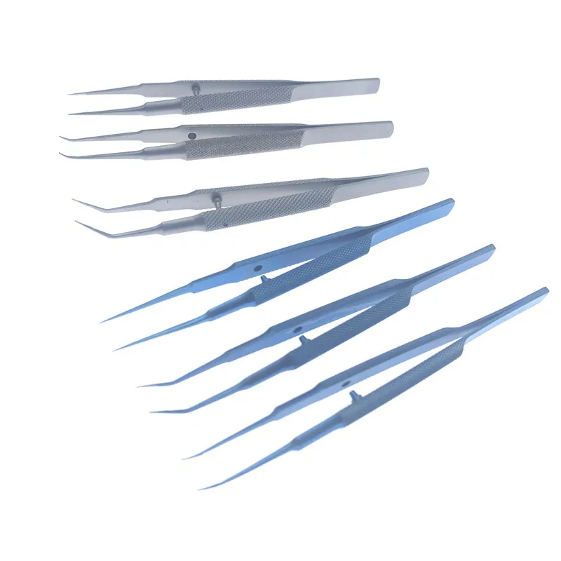 10.5CM Ophthalmic Microsurgical Forceps Tweezers Stainless Steel ...