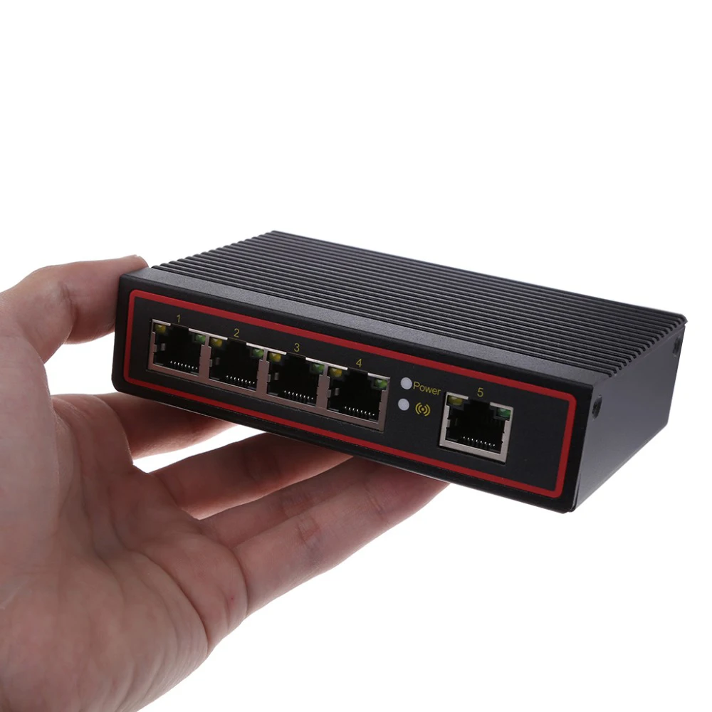 High Quality 5Ports RJ45 10/100Mbps Ethernet Switch Hubs Network Laptop ...