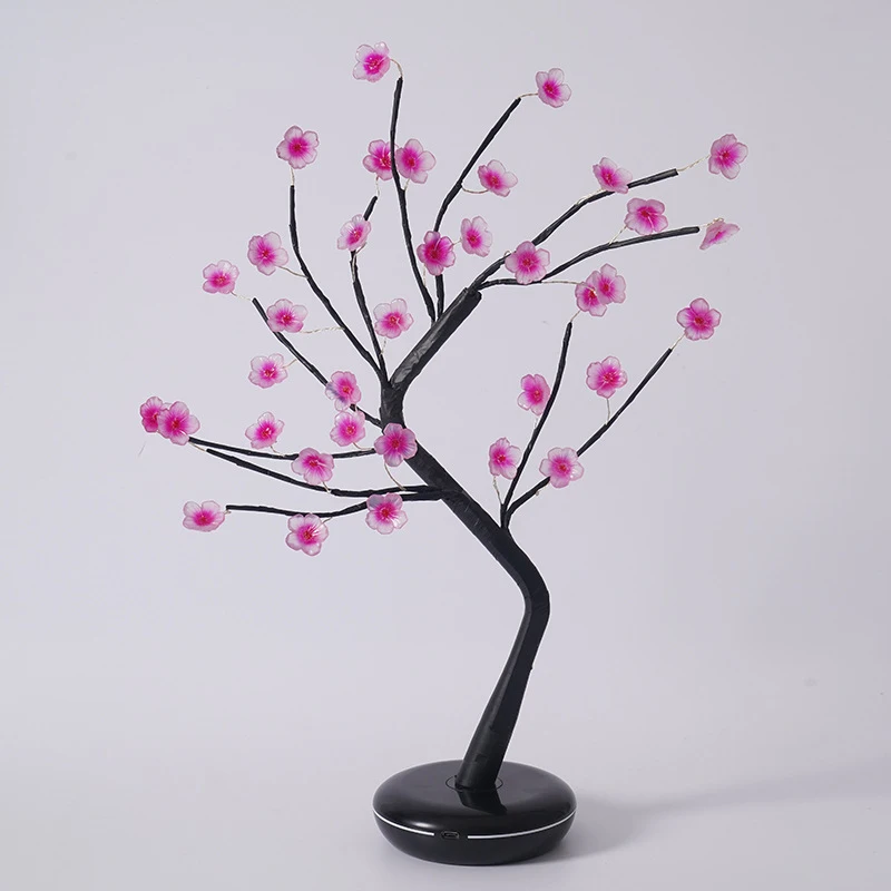 RGB-Cherry-Blossom-Tree-Light-with-Remote-Colorful-Led-Night-Light ...