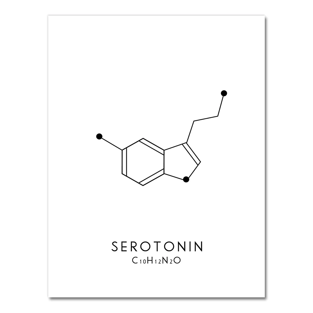 Serotonin Molecule Structure