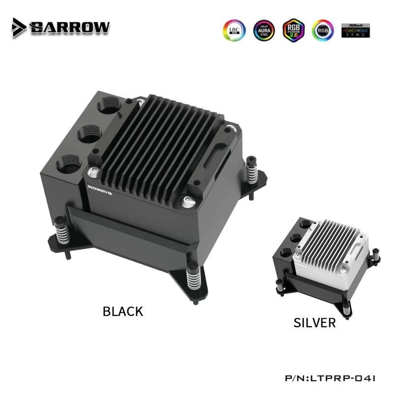 Barrowch POM CPU Block Pump Reservoir 17W PWM OLED Digital Display ...