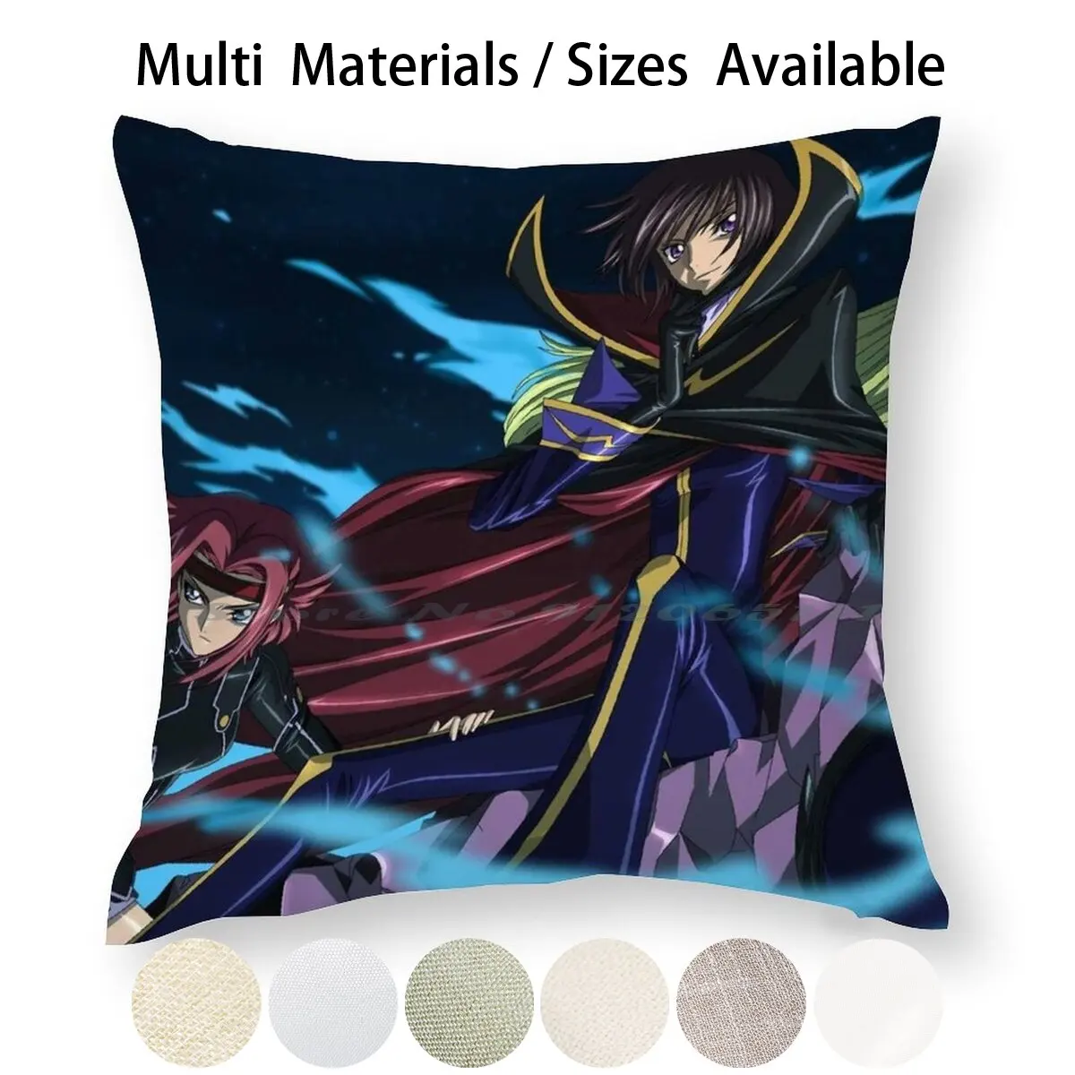 Lelouch Vi Britannia-cc-kozuki Karen-code Geass Pillow Case Throw ...