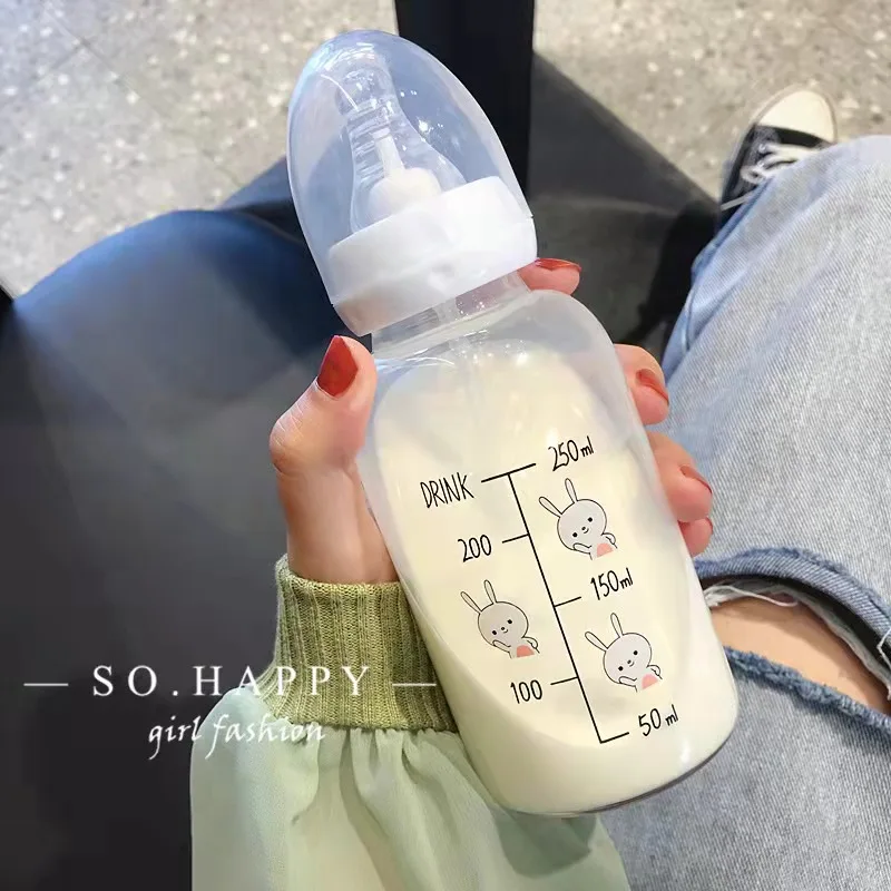 Cute Baby Girl Drinking Bottle