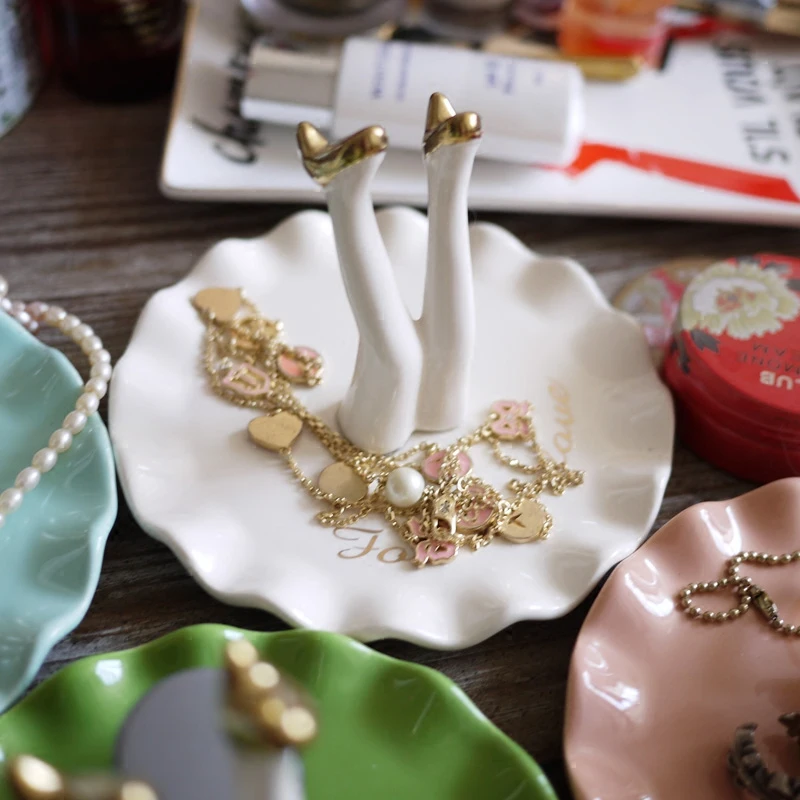 Ceramic Jewelry Plate Ring Dish Monroe Skirt Decorative Plate For Table ...