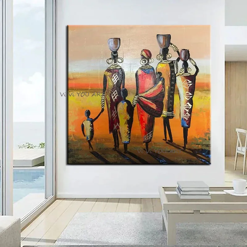 People Painted On Canvas