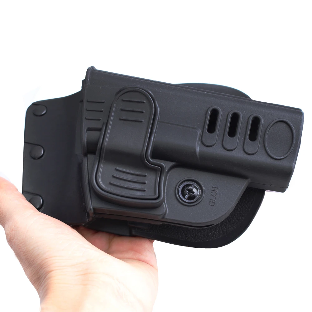 Tactical-Hunting-Police-Right-Hand-Holster-Black-For-Glock-17-19-22-23 ...