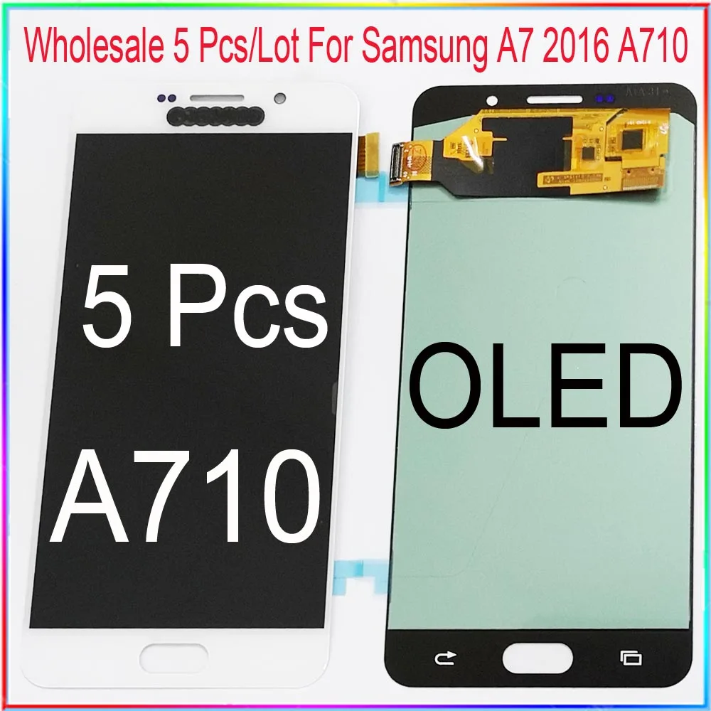 Pantalla LCD OLED para Samsung A7 2016, A710, A710F, A710M, A710Y, A7100, montaje táctil, venta ...