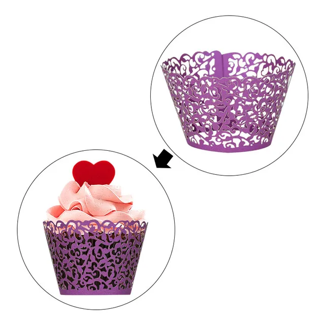 Purple Cupcake Wrappers