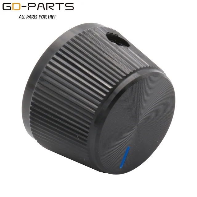 Guitar Amp Knobs Set Of 10 Black With Silver Cap – Push-On Style, Fits ...