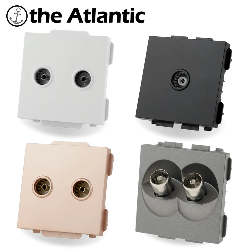 S Series Double / Single TV Television Socket Function Module DIY Part ...