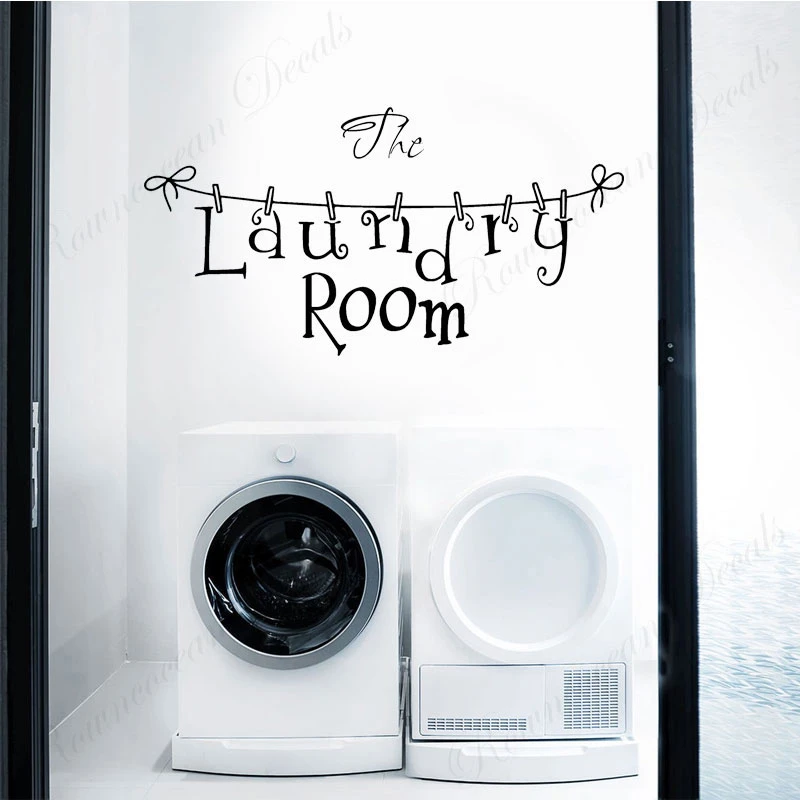 Creative Design The Laundry Room Decals Wall Vinyl Home Decor Interior ...