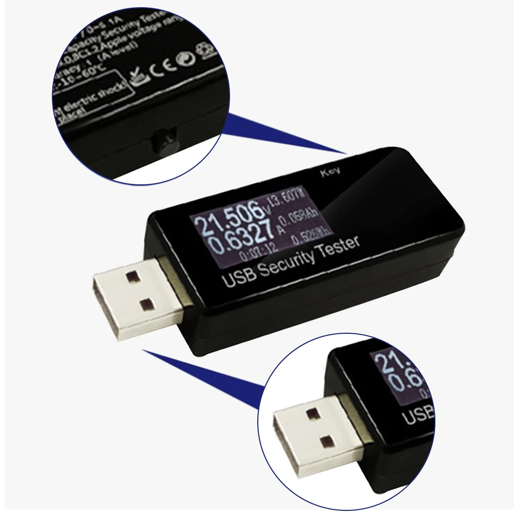 Измеритель мощности домашний цифровой USB тестер напряжения тока ...