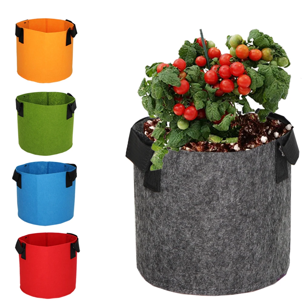 Garden-Planting-Bag-15-Colors-10-Sizes-Non-woven-Flower-Pot-Container ...