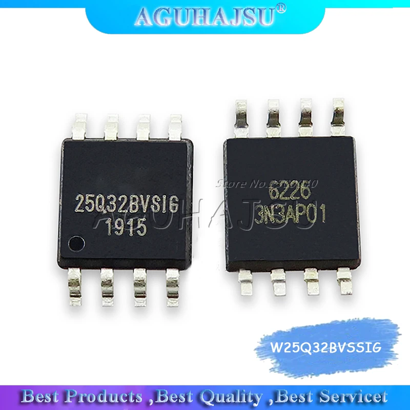 Icチップw25q32fvssig,w25q32bvssigの代わりに5個,spiフラッシュ32mbit 8soic 25q32 w25q32 sop8,新品およびオリジナル|集積回路 ...