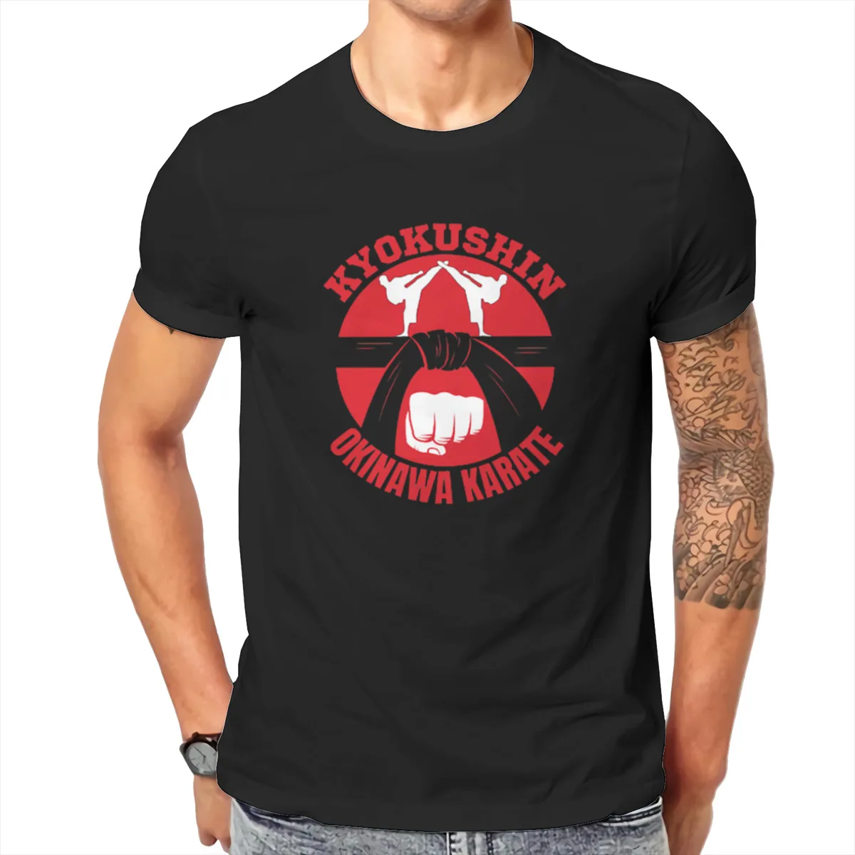 Kyokushin Camiseta de manga corta para hombre, camisa con estampado ...