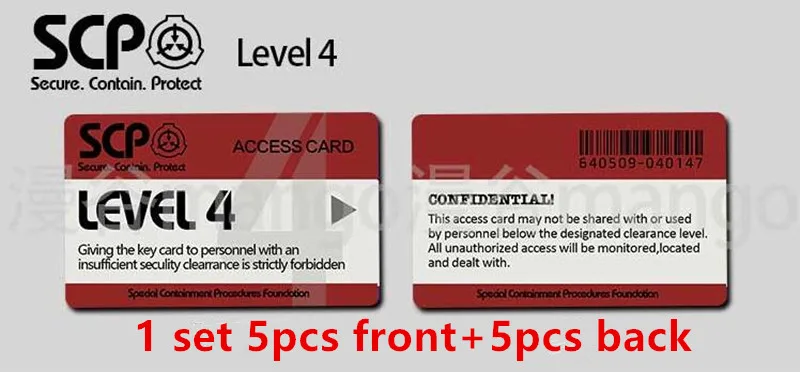Card Stickers SCP Special Containment Procedures Foundation, 43% OFF