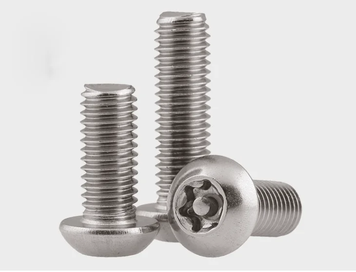 1pcs M10 torx safe screw round head security male bolt full thread ...