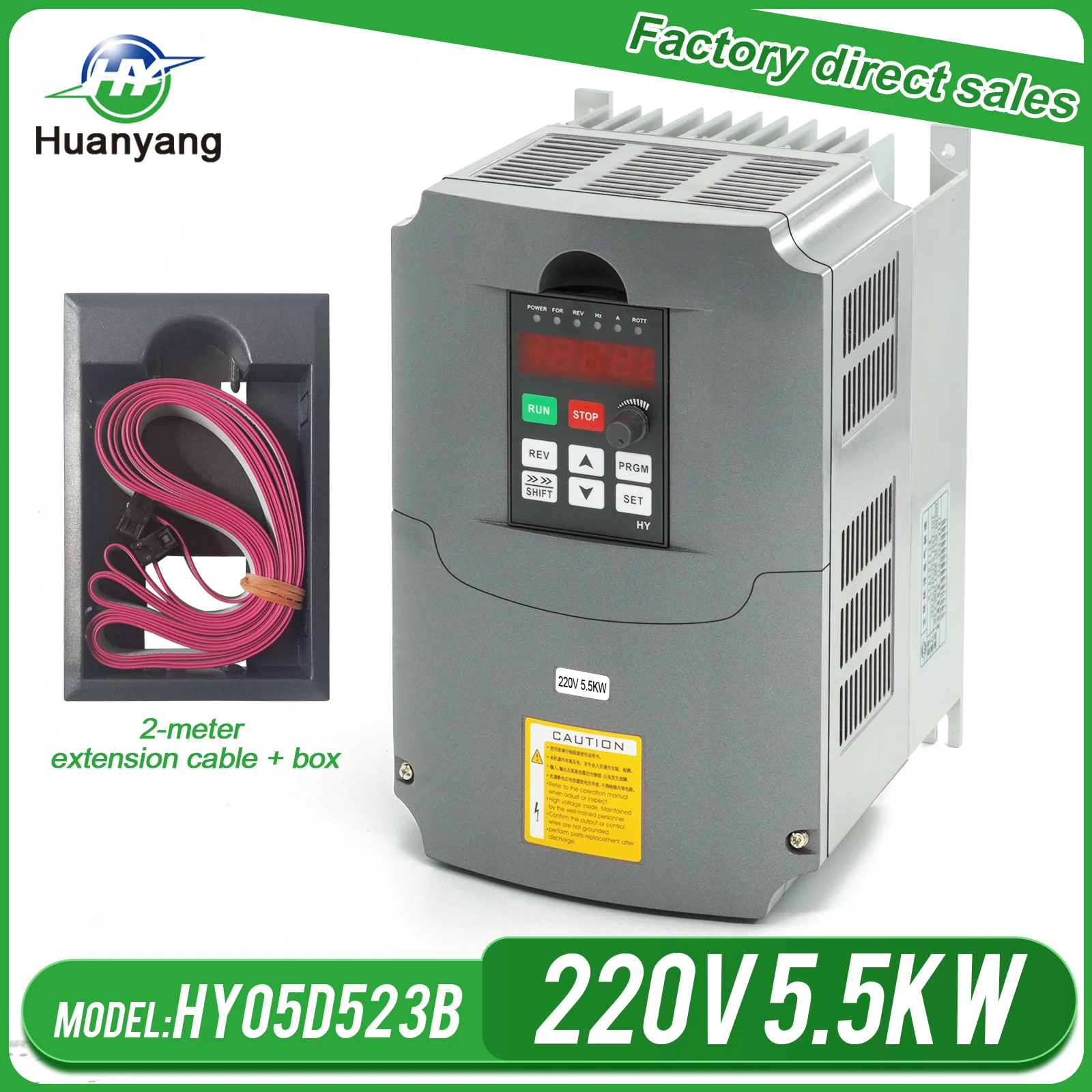 HUANYANG-HY-Series-VFD-Drive-5-5KW-220V-20A-spindle-inverter-frequency ...