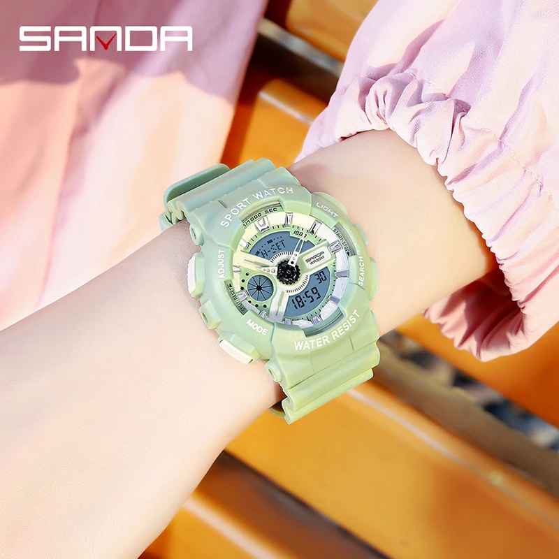 SANDA-2021-Top-Brand-Stylish-Electronic-Women-Watch-Multifunctional ...