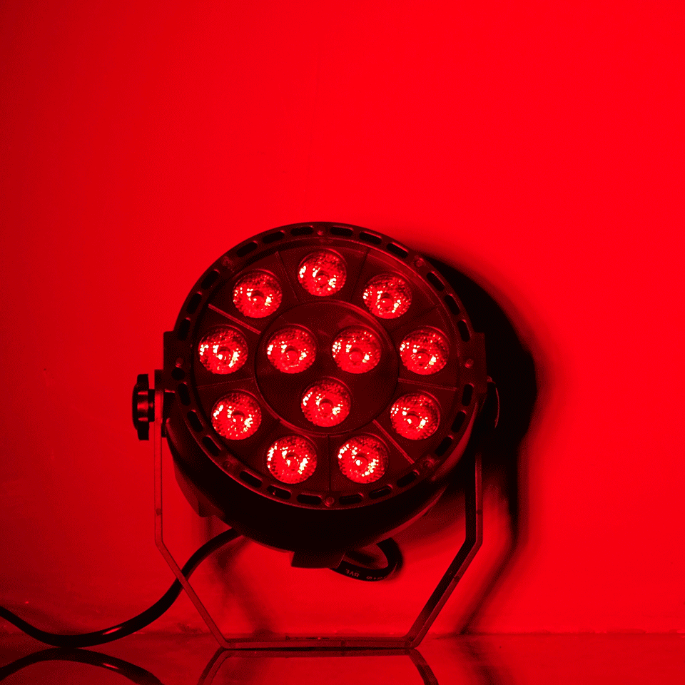 Mini projecteur lumineux LED Par - RGB - 12x3W - Lumière de scène ...
